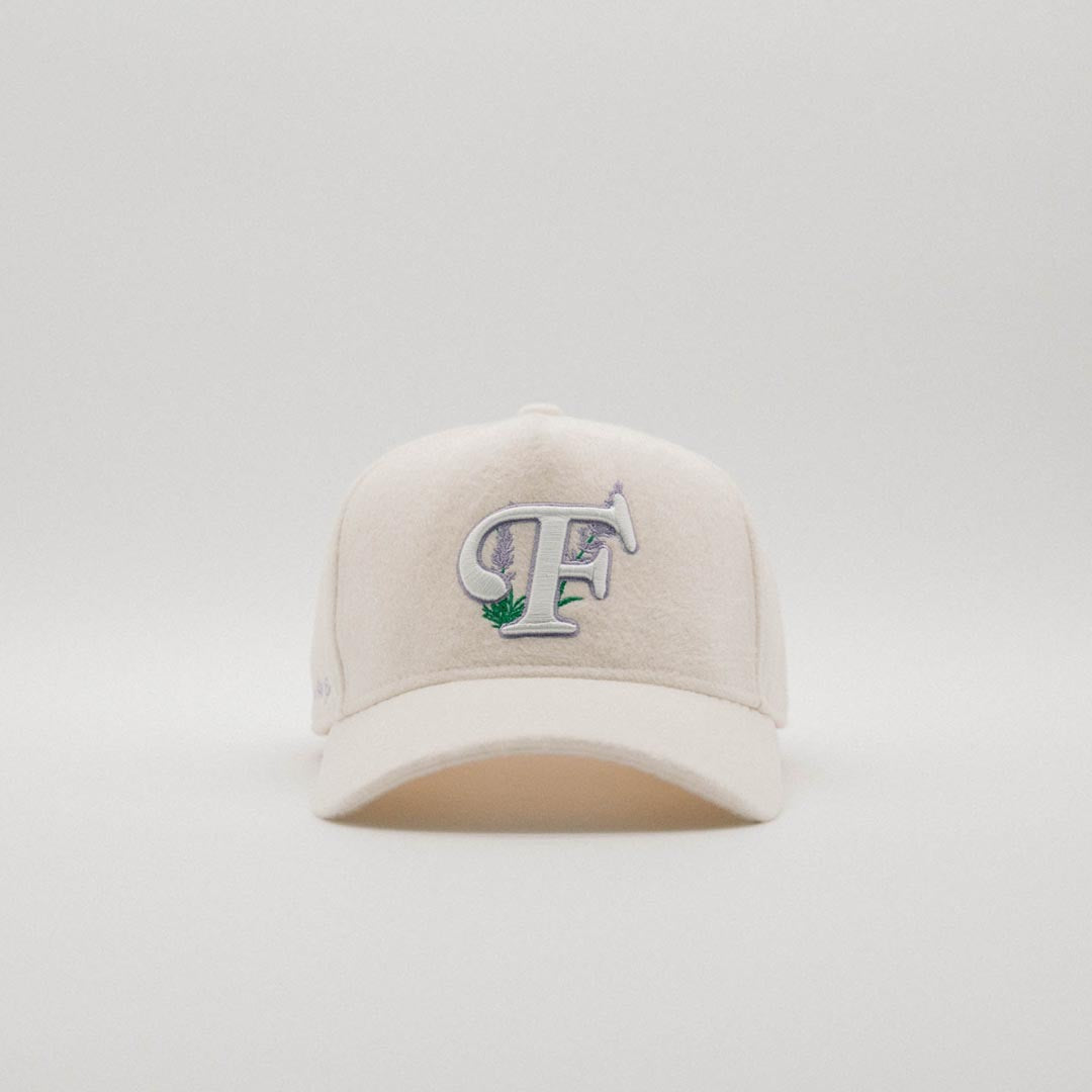Grace Wool “F” Cap – Lavender & Grace Designs Inc.